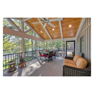Bailey Deck/Screen Porch project - Midcentury - Porch - Other - by ...