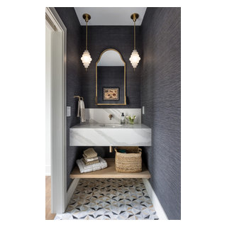 Modern Transitional Custom Home in Ann Arbor - Transitional - Powder ...