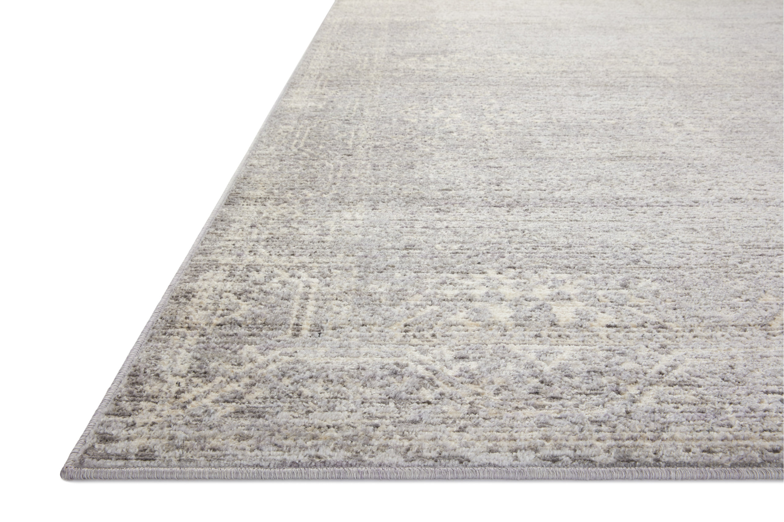 Loloi Indra Silver / Ivory Area Rug, 2'-6" x 10'-0" - Contemporary ...