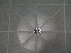 8" hexagon tiles on shower floor with center drain | Houzz Forum