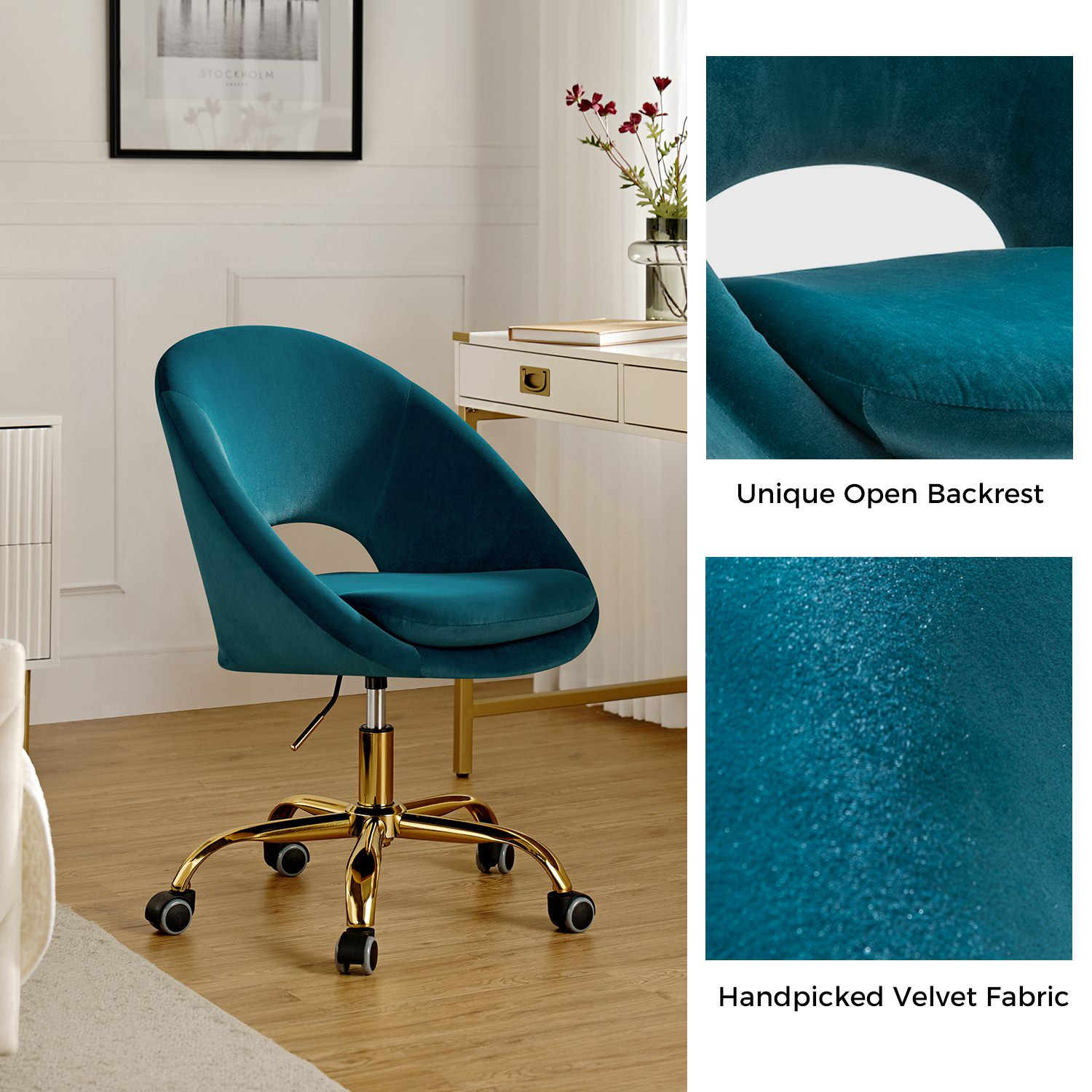 Savas Task Chair - Contemporary - Office Chairs - by Karat Home | Houzz