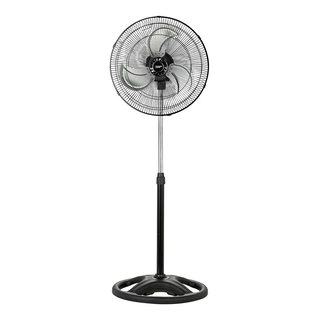 PowerZone CZHVP18EXP Pedestal Fan with 3-Speed Motor, 18 ...