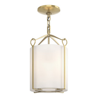 Bow Semi-Flush, Modern Brass, Opal Glass - Transitional - Flush-mount Ceiling Lighting - by ...