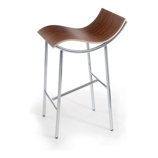 Offi ARP 24", Walnut Bar Stool, PD9840WAL - Contemporary - Bar Stools And Counter Stools - by ...