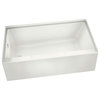 Maax 105705-L-001 Rubix 60" Alcove Acrylic Soaking Tub - Contemporary ...