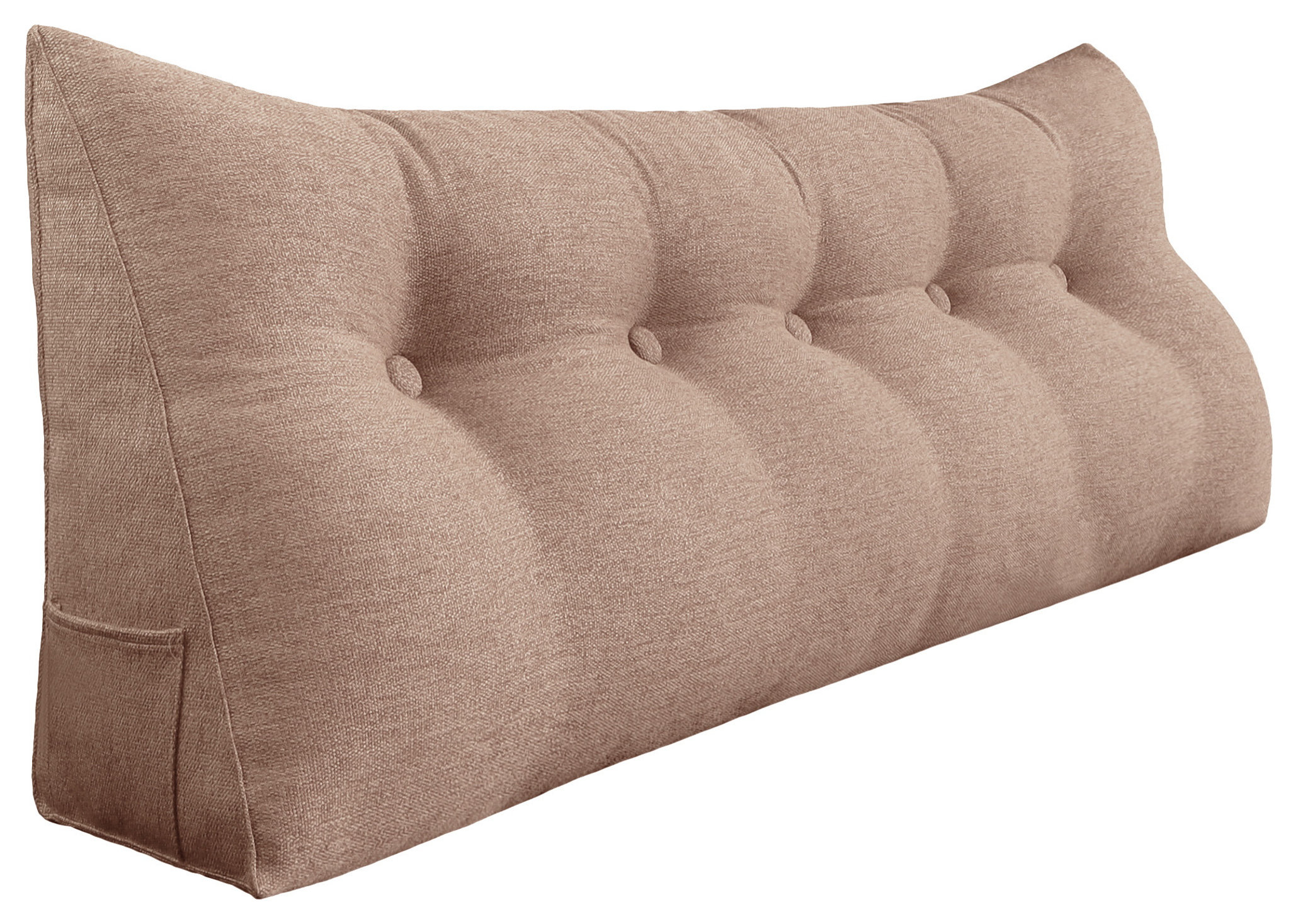 Button Tufted Body Positioning Pillow Headboard Cushion Linen Blend ...