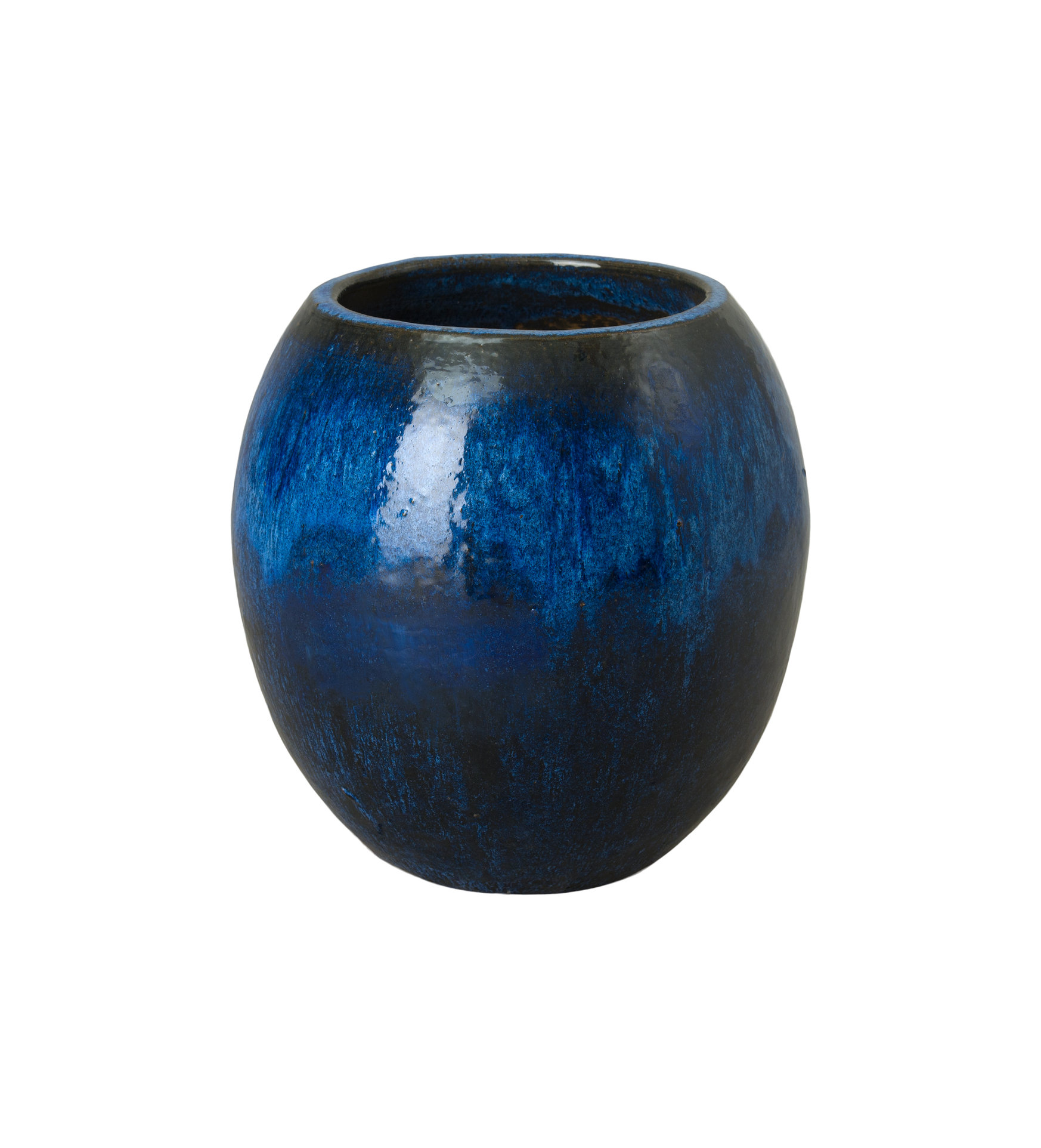 Ball Planter, Blue 16x16 - Contemporary - Outdoor Pots And Planters ...