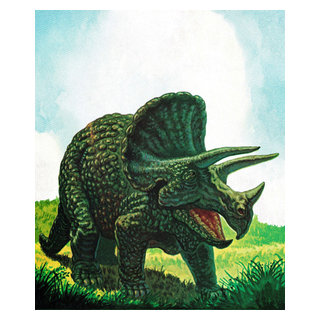 "Ceratopsian" Painting Print on Canvas by Curtis, 24"x29 ...