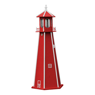 Standard Lighthouse, 5 Foot - Beach Style - Garden Statues And Yard Art ...