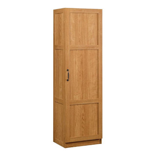 Sauder Engineered Wood Storage Pantry in Highland Oak Finish ...