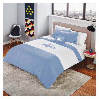 Crew Comforter Set, Light Blue, Full/Queen - Contemporary - Comforters ...