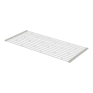 Plate Over-The-Sink Folding Drying Rack, White - Contemporary - Drying ...
