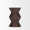 Odessa Dark Brown Wood Side Table - Rustic - Side Tables And End Tables ...