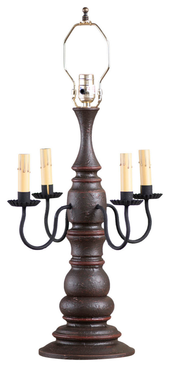 Bradford Lamp Base in Espresso with Salem Brick, One Size - Traditional ...