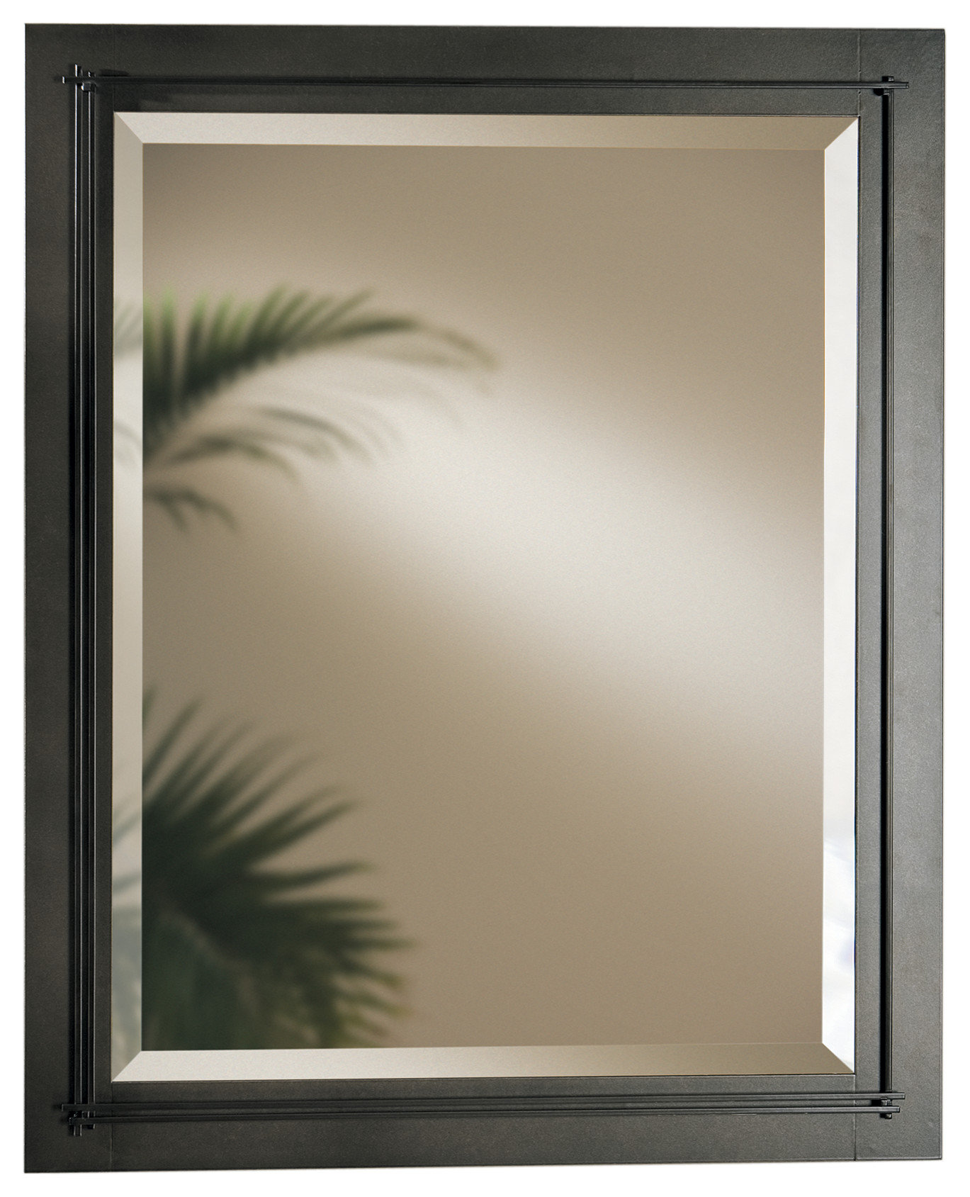 Metra Large Beveled Mirror, Dark Smoke Finish - Transitional - Wall ...