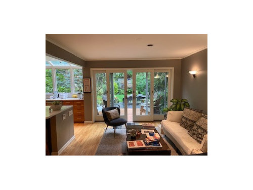 different heights for window and door in same room