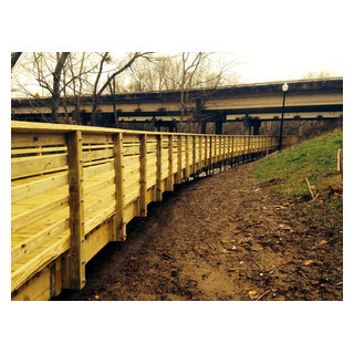 Columbus Boardwalk helical piles, tiebacks and Bridge abutments with ...