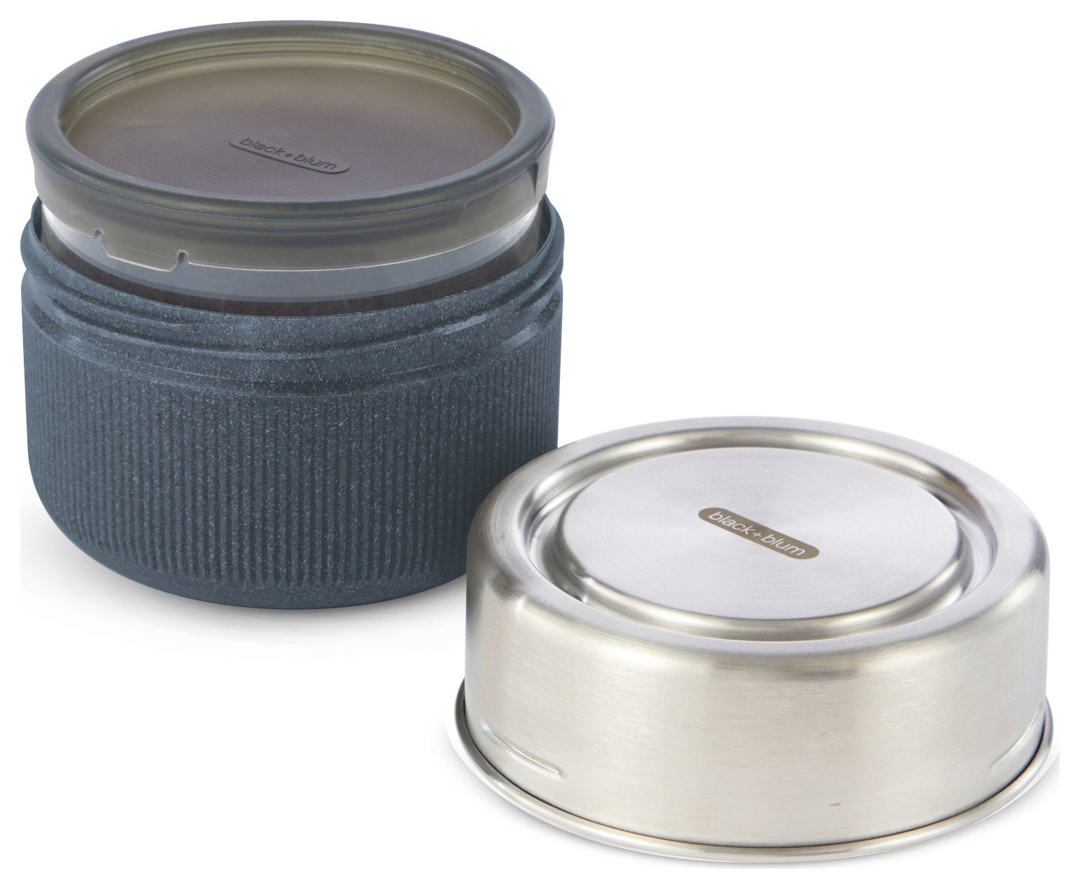 Black+Blum Large Glass Lunch Pot with Slate Base - Transitional ...