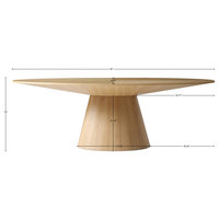 Gavin Dining Table, Large - Transitional - Dining Tables - by Meridian ...