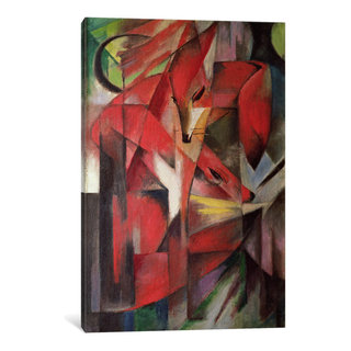 "The Fox, 1913" by Franz Marc, Canvas Print, 18x12x1.5" - Contemporary ...