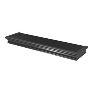 Hillman® 515611 High & Mighty™ Beveled Floating Shelf, Black, 24", 24 ...
