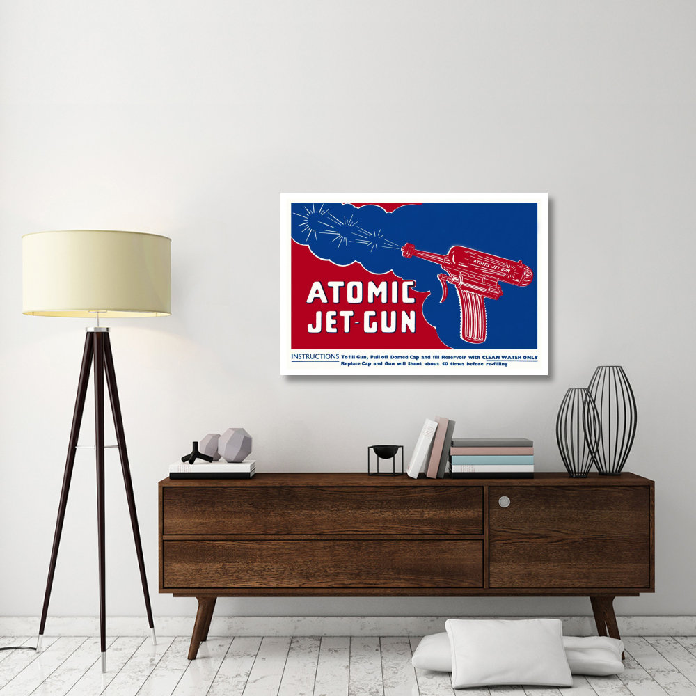 "Atomic Jet-Gun" Digital Paper Print by Retrogun, 24"x17", 46"x31 ...