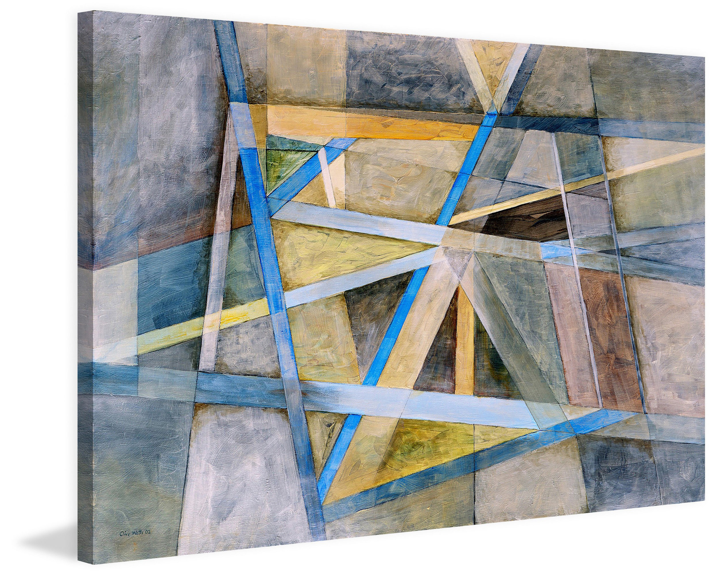 "Indestructible Stick" Painting Print on Canvas, 24"x16" - Contemporary ...