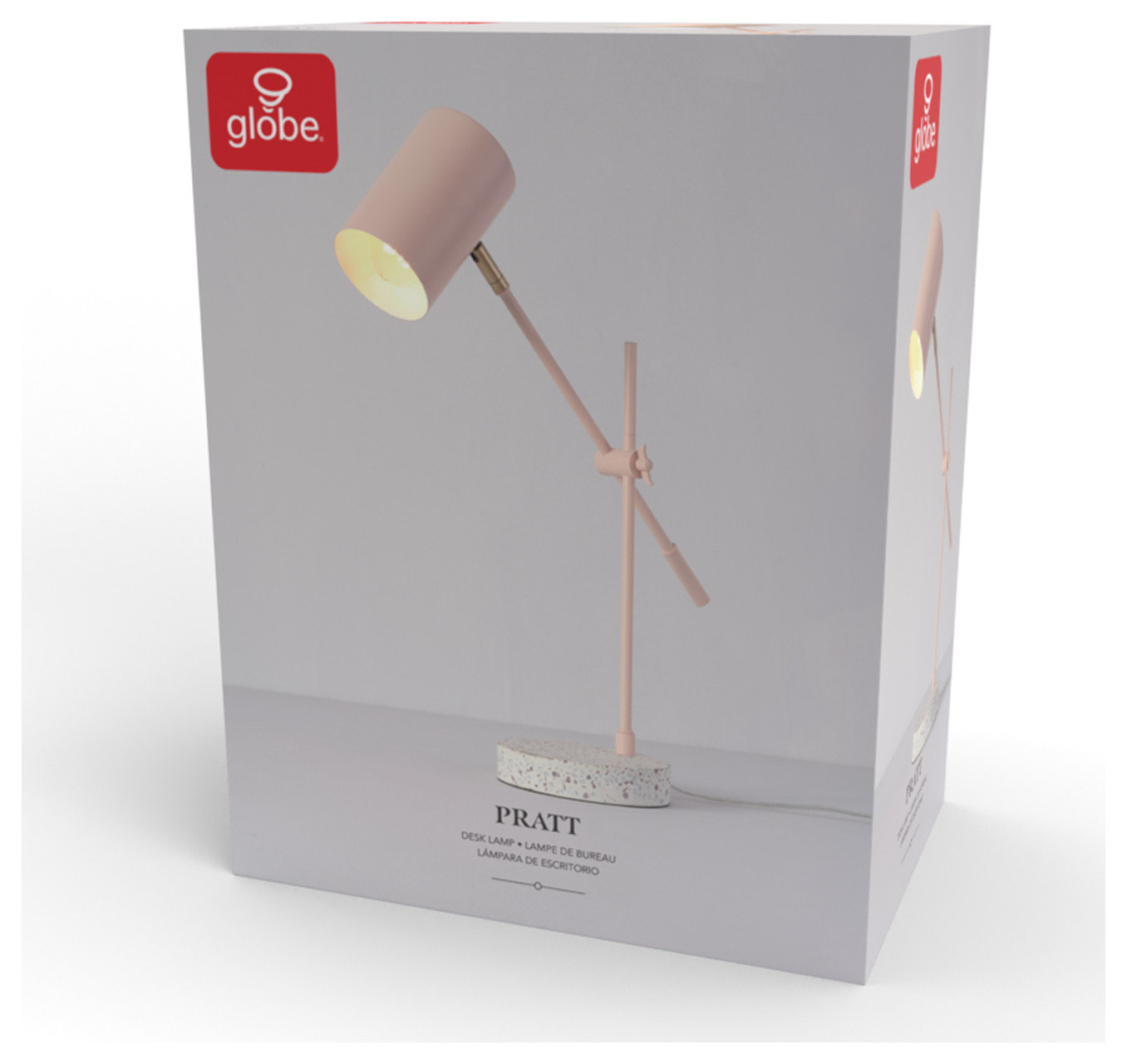 Pratt 18" Matte Pink Adjustable Balance Arm Desk Lamp - Contemporary ...