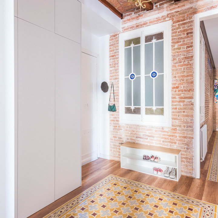 75 Beautiful Entrance with Brick Walls Ideas and Designs - February ...