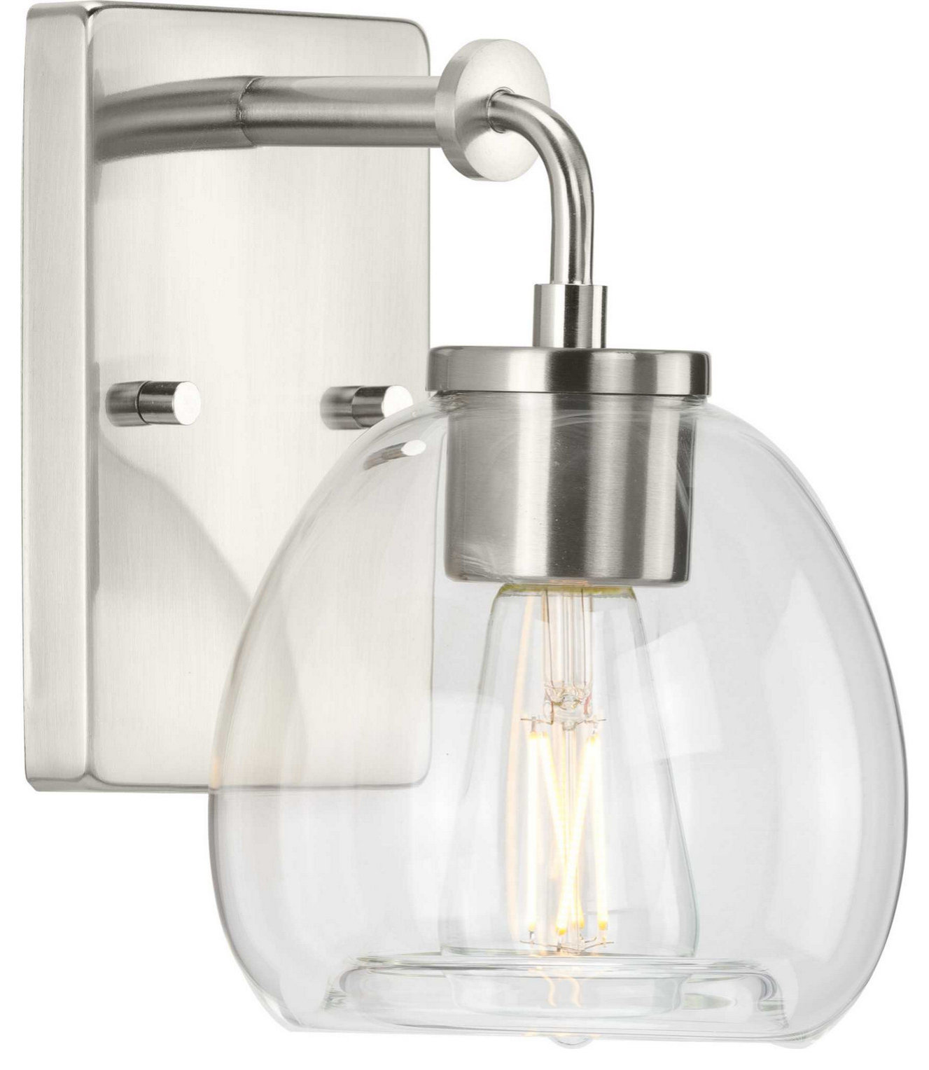 Caisson One Light Bath Bracket, Brushed Nickel - Transitional ...