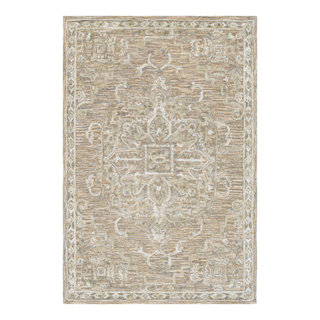 Surya Shelby SBY-1007 7'x9' Rug, Camel/Aqua/Sage - Mediterranean - Area ...