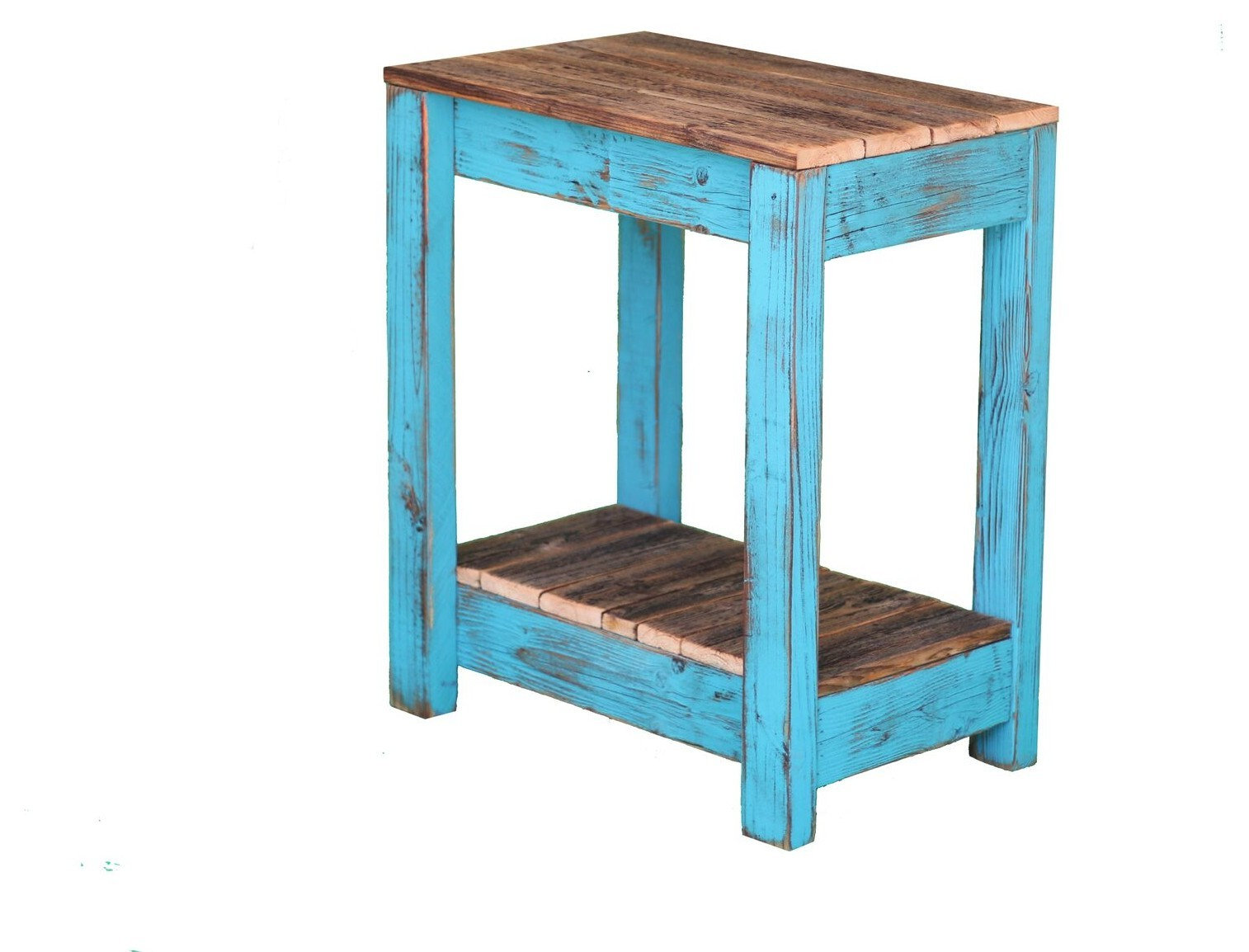 Turquoise Combo End Table - Farmhouse - Side Tables And End Tables - by ...