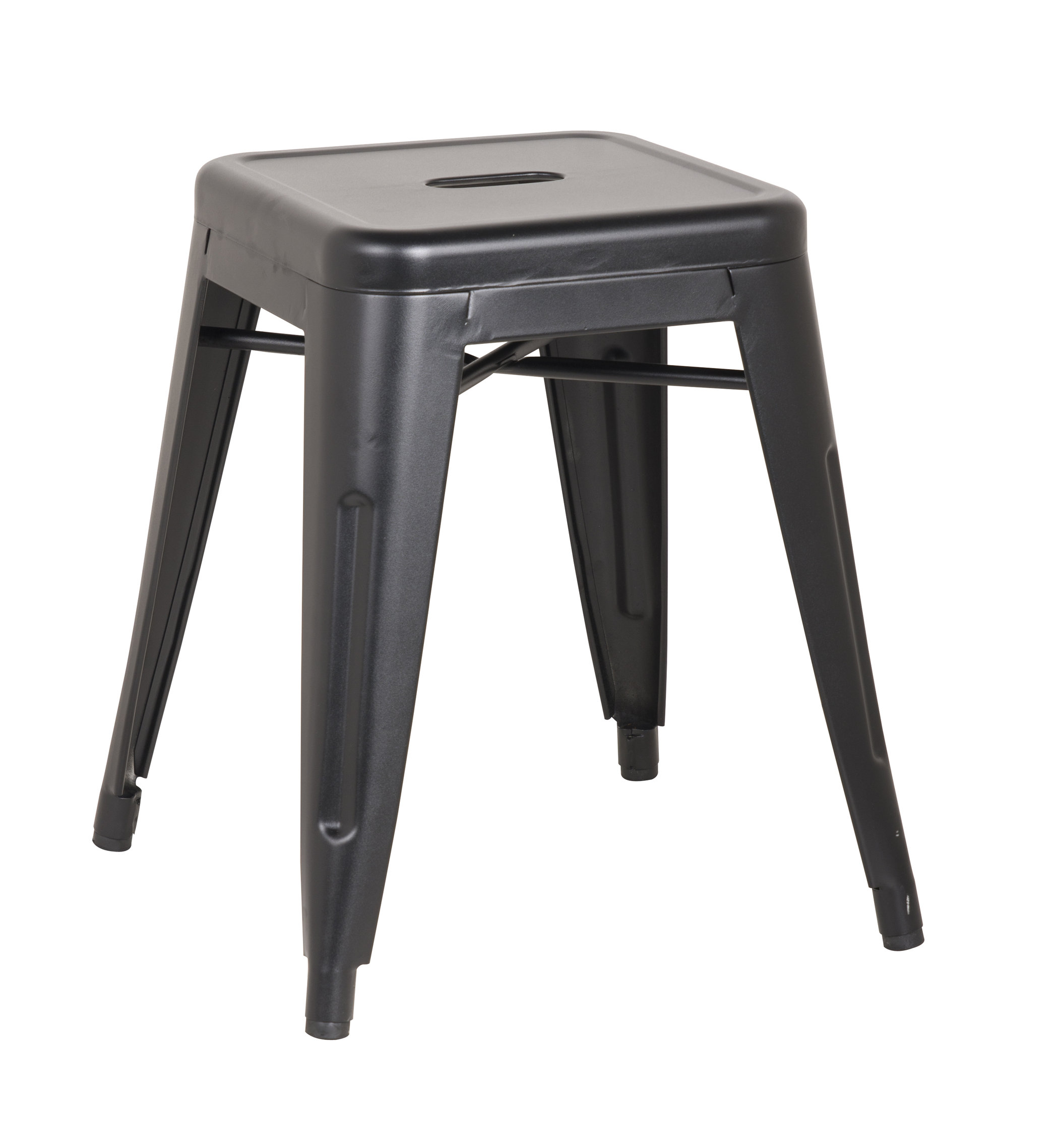 Highland Commercial Grade Stool, Frosted Black, Set of 4 - Industrial ...