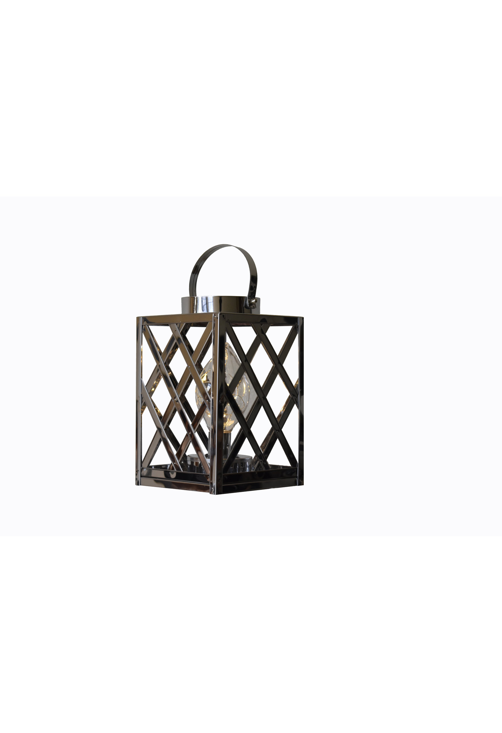 Lantern Led Silver Cube - Transitional - Table Lamps - by SAVE THE ...