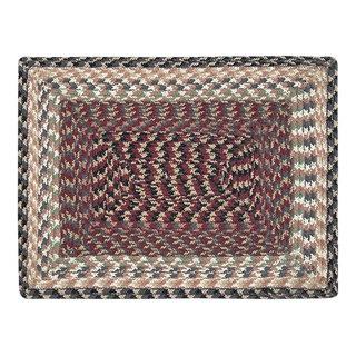 Burgundy/Gray/Cream Rectangle Placemat 13.25"x17.25" - Contemporary ...