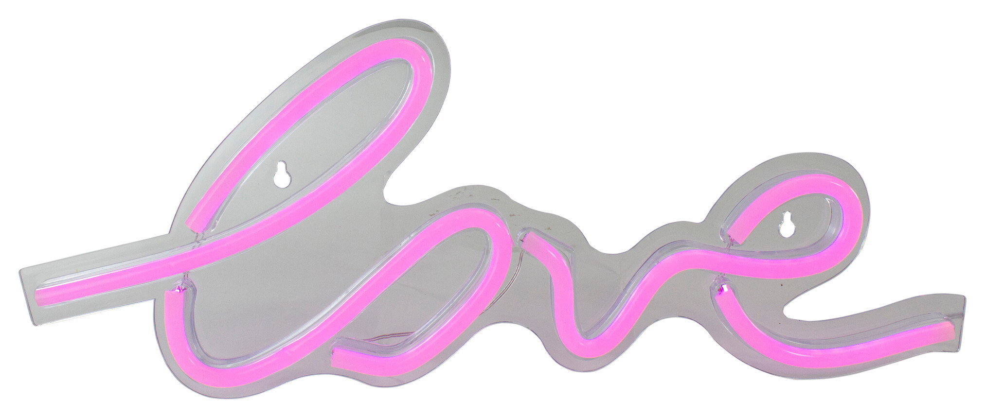 18" Pink LED Lighted 'Love' Neon Style Valentine's Day Wall Sign ...