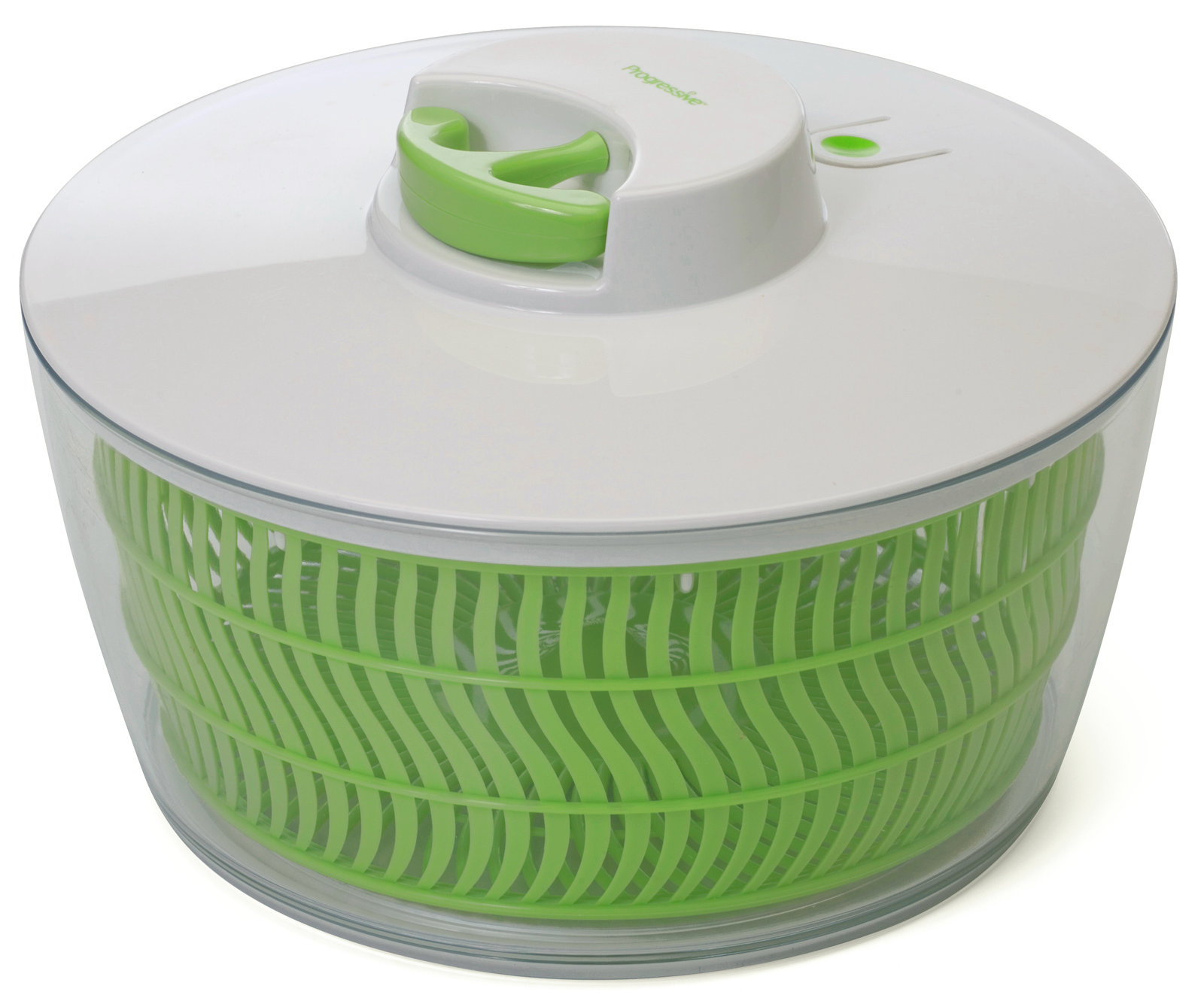 Progressive International White and Green Salad Spinner, 4 Quart ...