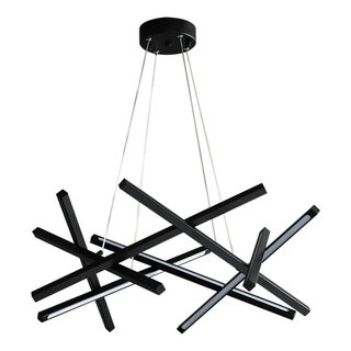 Sisikon | Creative Abstract Lines LED Chandelier, L33.5'/85cm - Modern ...