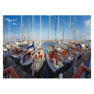 Beach And Nautical Style 1758 Area Rug, 5'0"x7'0" - Beach Style ...