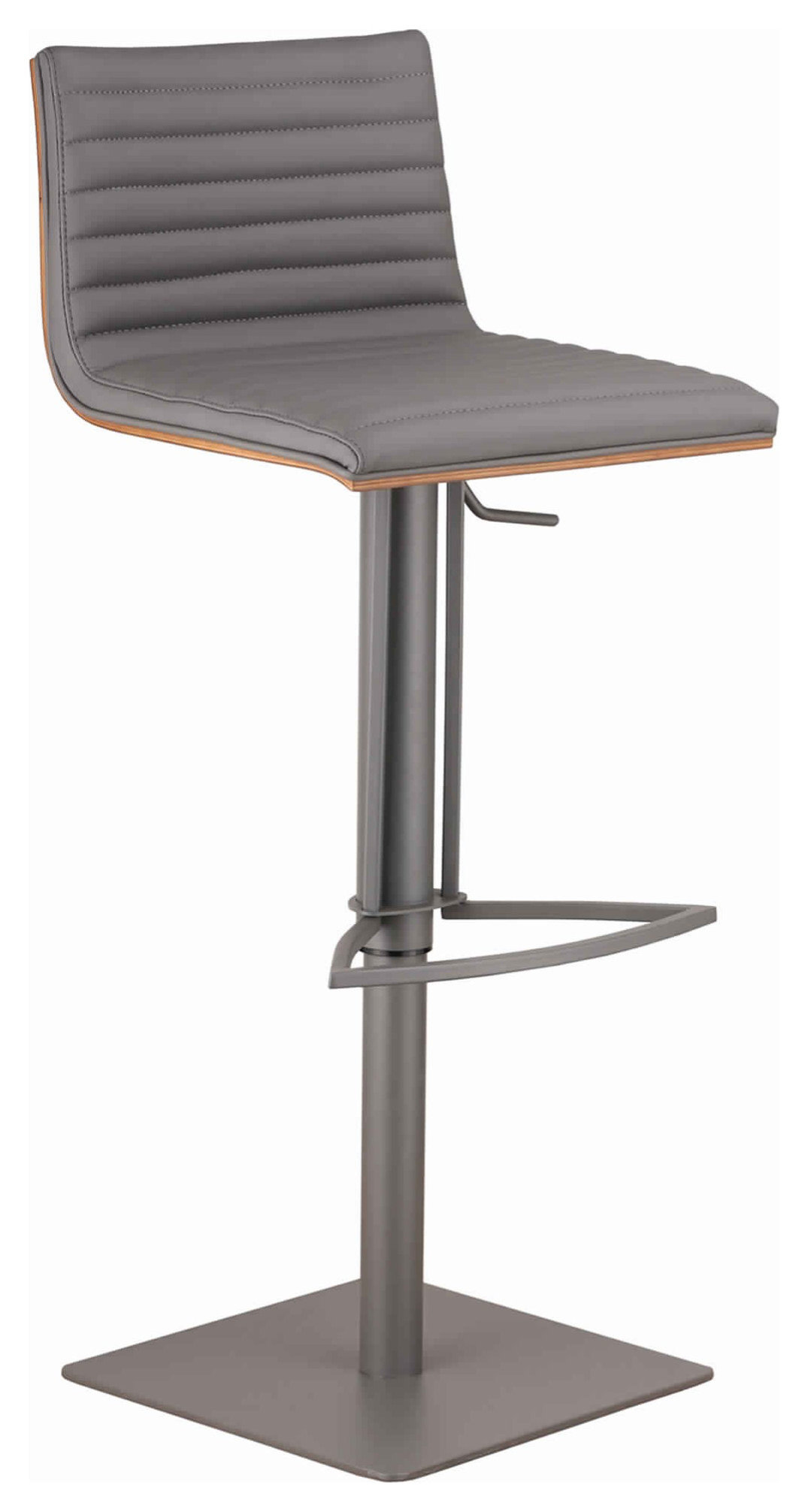 Benzara BM155734 Adjustable Barstool with Horizontal Stitching Details ...