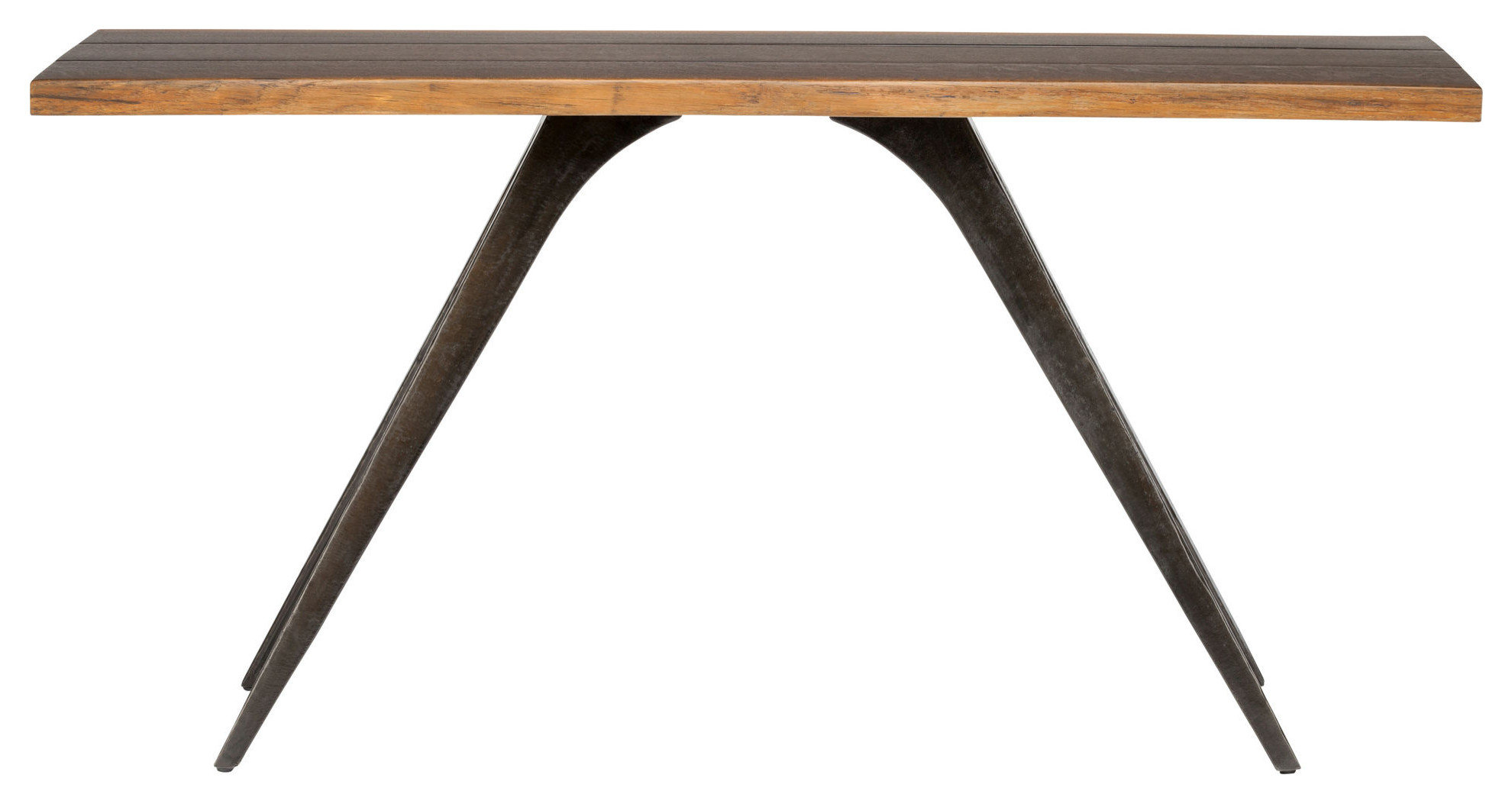 Vega Seared Wood Console Table - Industrial - Console Tables - by ...