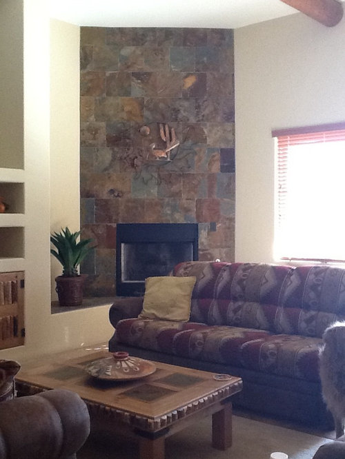 Tile back side of kitchen wall