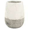 Distressed White Stone Vase - Farmhouse - Vases - by Zentique, Inc. | Houzz