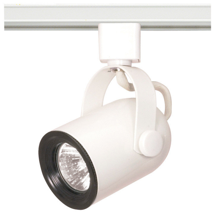 1 Light MR16 120V Track Head Round Back - Transitional - Track Heads ...