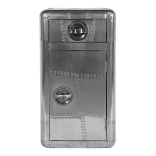 Aviator Side Table With 1 Drawers - Industrial - Side Tables And End ...