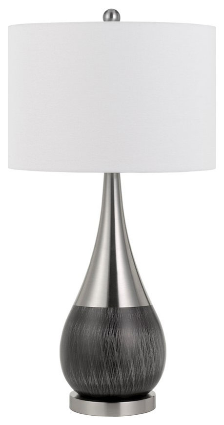 Cal Lighting Sorrento Metal Laser Cut 1-LT Table Lamp, Steel, 29 ...