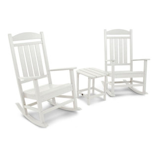Polywood Presidential Rocker 3-Piece Set - Beach Style - Outdoor Lounge ...
