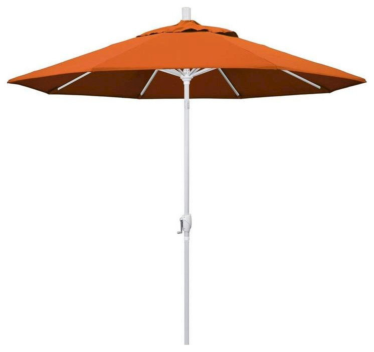 9' Pacific Trail Series Patio Umbrella Push Button Tilt Crank Lift ...