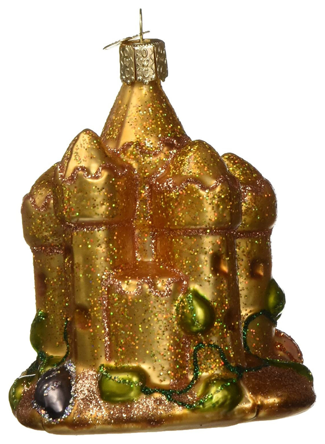 Old World Christmas Sand Castle Glass Blown Ornament - Rustic ...