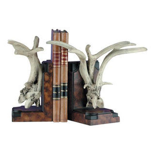 Mountain Collection Antler Bookends - Rustic - Bookends - by ...